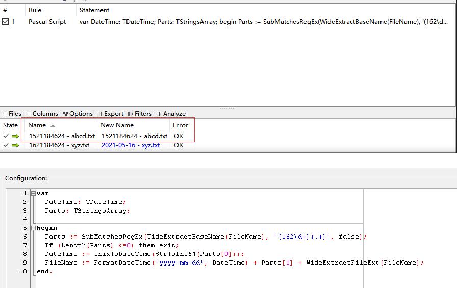 How To Rename Unix Time Stamp To Date Time Format ReNamer Den4b Forum
